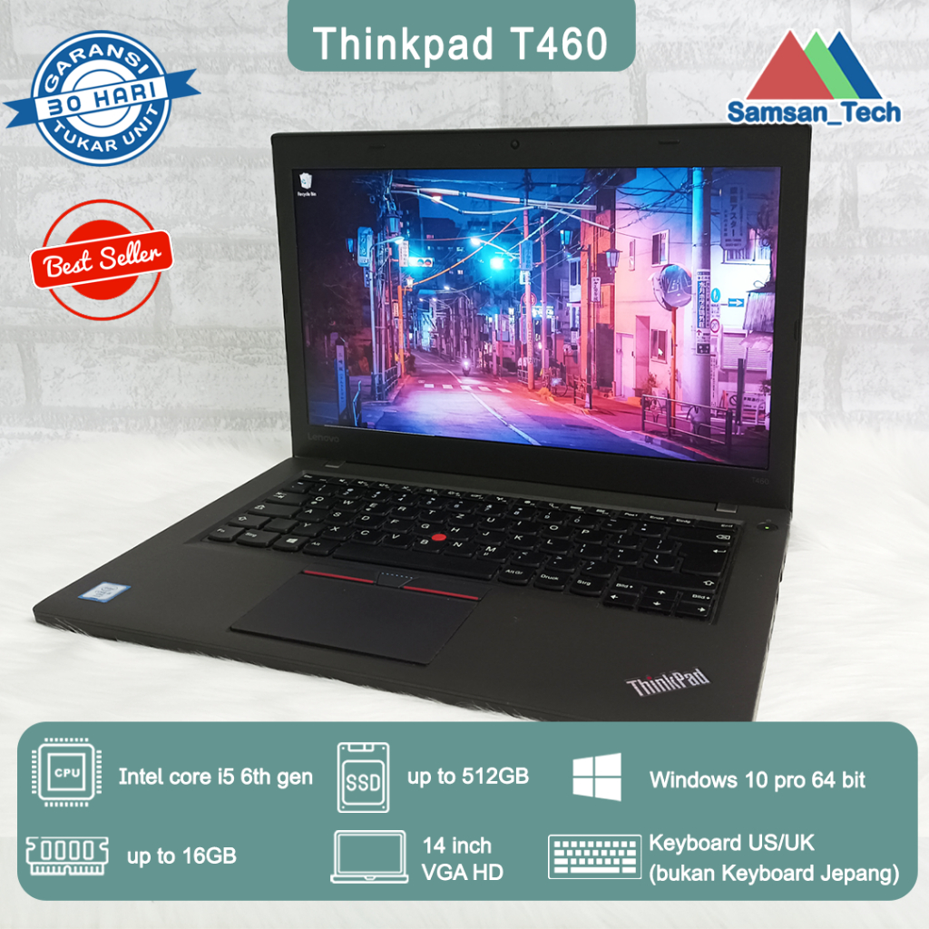 Jual Lenovo Thinkpad T460 Core i5 Gen6 RAM 16GB SSD 512GB 14inch Bergaransi | Shopee Indonesia