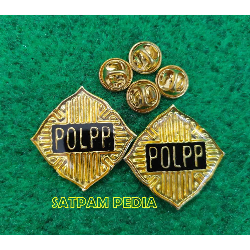 Jual Pin Monogram Satpol PP Resin - Wing Monogram Satpol PP Kuning ...