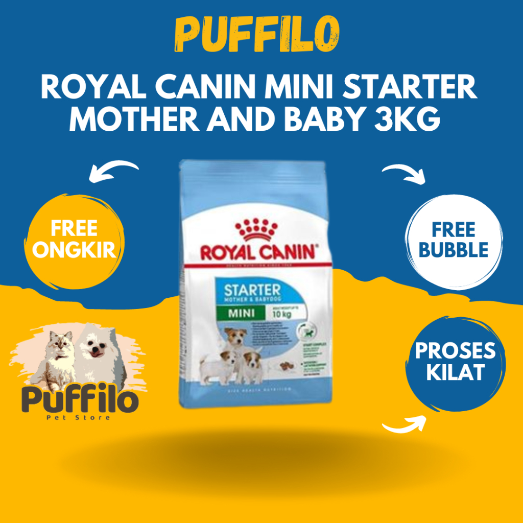 Jual ROYAL CANIN MINI STARTER MOTHER AND BABY 3KG Freshpack | Shopee Indonesia