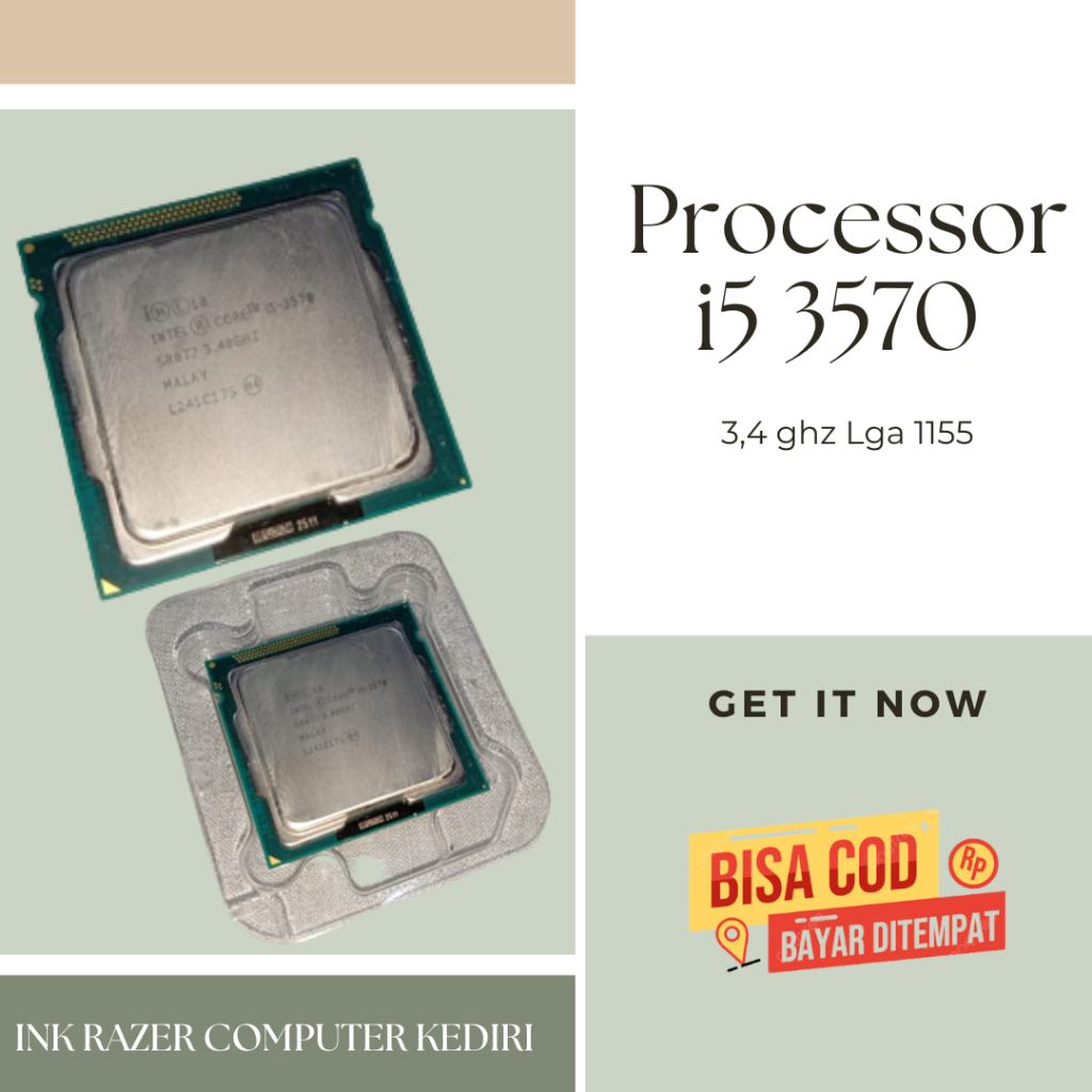 Jual Processor Core i5 3470 Prosesor i5 gen 3 lga 1155 tray | Shopee ...