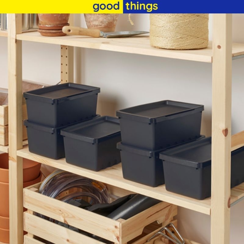 Jual Kontainer Box Kotak Penyimpanan Serbaguna Ikea Uppsnofsad Container Storage 25x17x12 cm ...