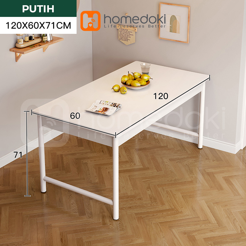 Jual Homedoki Meja Makan / Meja Makan Putih / Meja Makan Minimalis ...