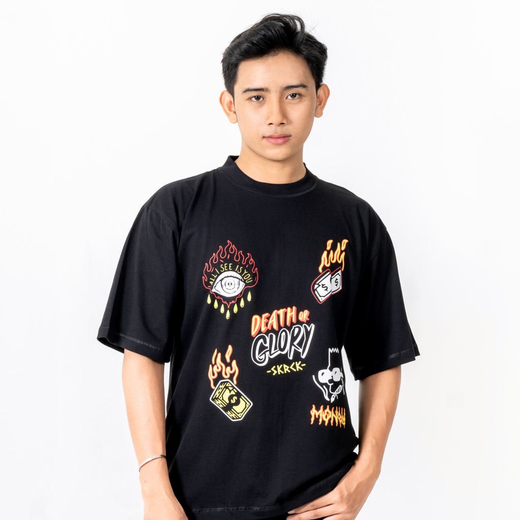 Jual Baju Kaos Oversize Cotton Combed Tshirt 20s "Dead Glory" | Shopee ...