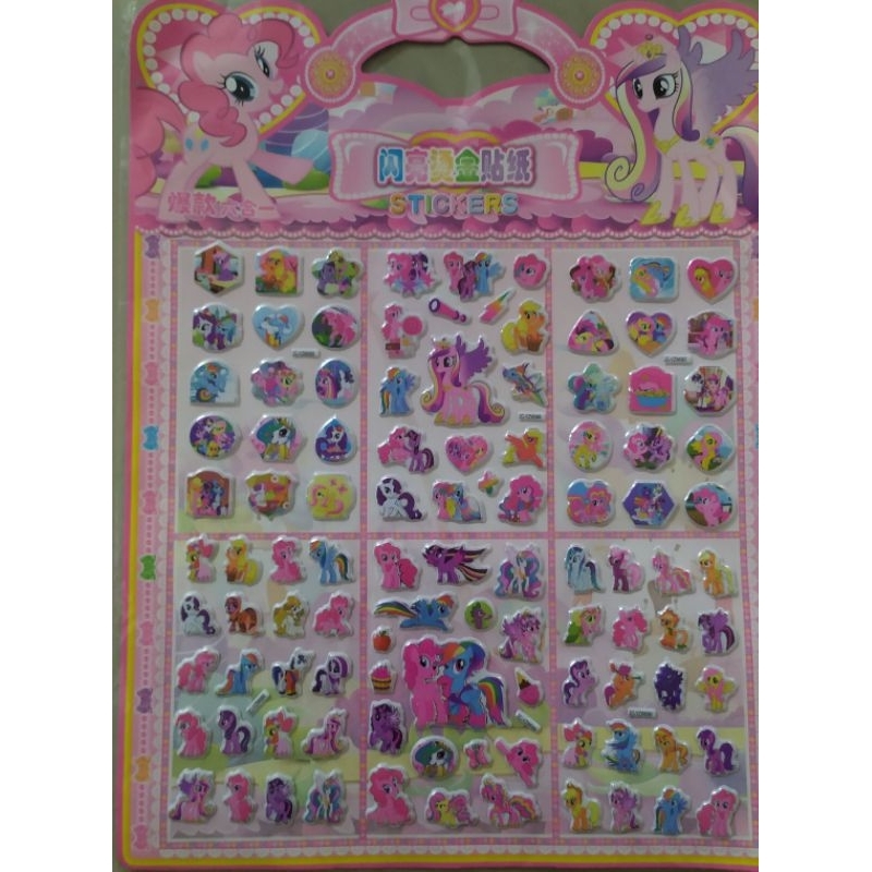 Jual ISI BANYAK - STIKER LITTLE PONY/KUDA PONI 29x37cm | Shopee Indonesia