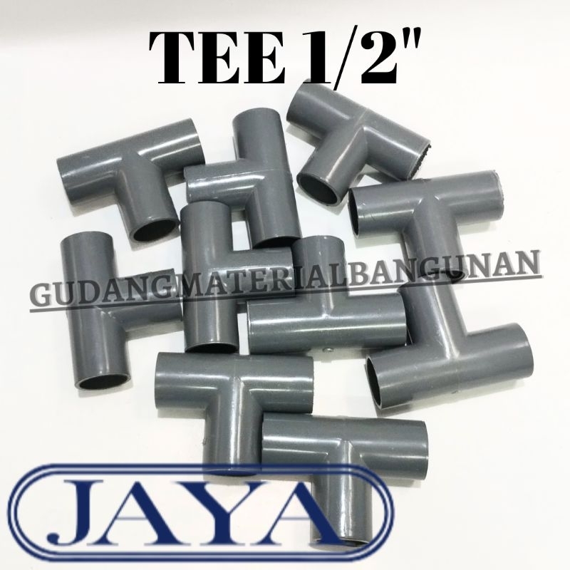 Jual Tee PVC JAYA TS 1/2" inch Fitting pipa T | Shopee Indonesia