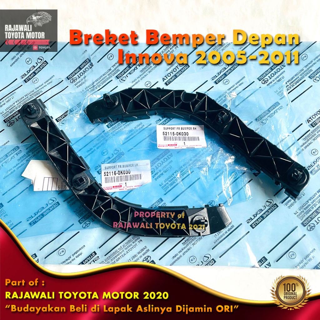 Jual Breket Bemper Depan Innova 2005-2011 Kiri & Kanan Support Bumper ...