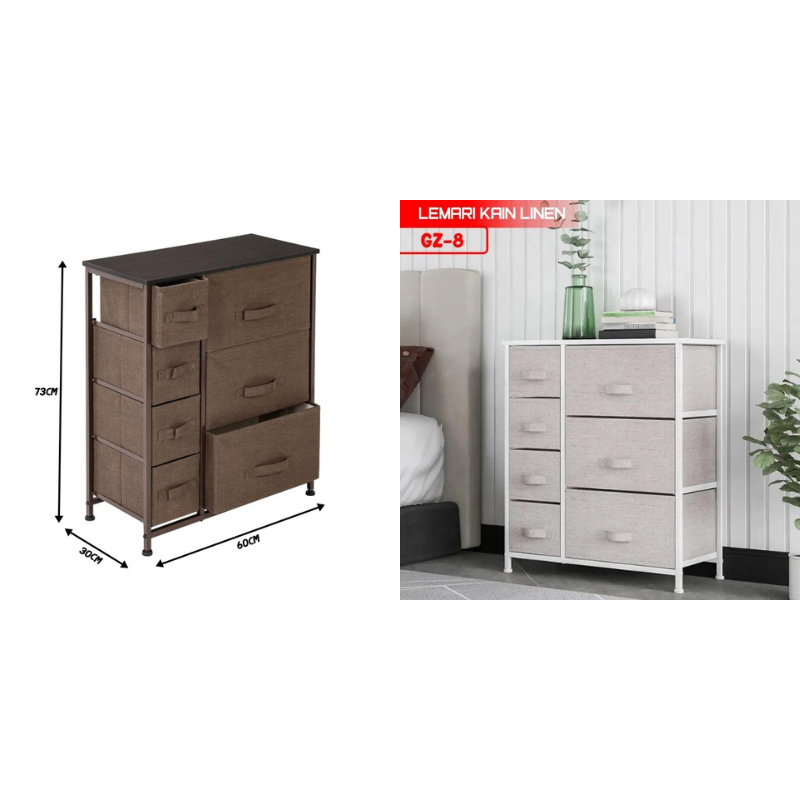 Jual COD lemari kain linen rak tempat tv ruang tamu serbaguna lemari ...