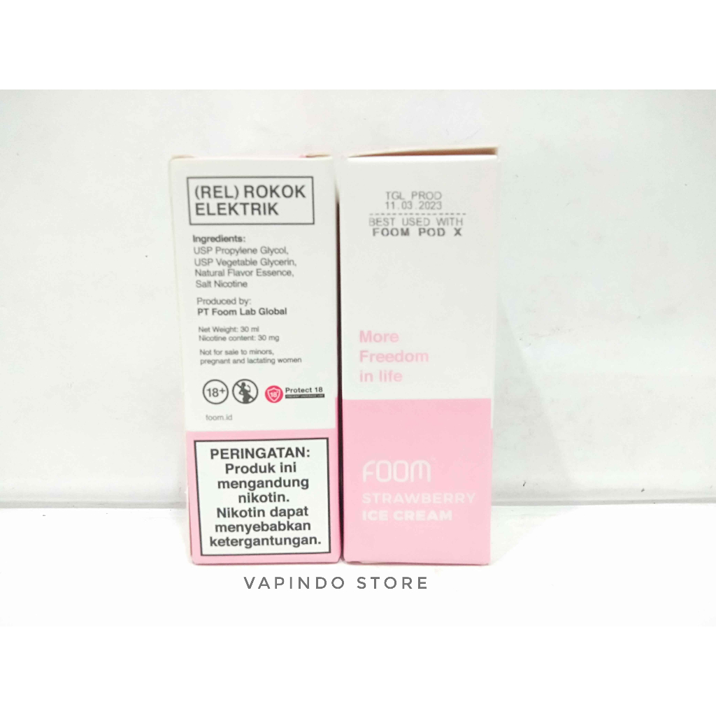 Jual SALT FOOM STRAWBERRY ICE CREAM 30ML 30MG SALTNIC BY FOOM LAB ...
