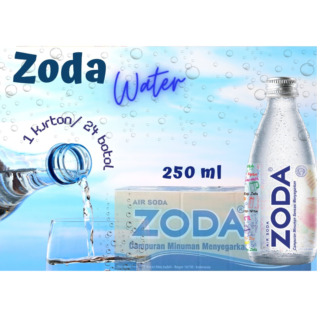 Jual Zoda Water 250 ml x 24 botol [ kartonan ] | Shopee Indonesia