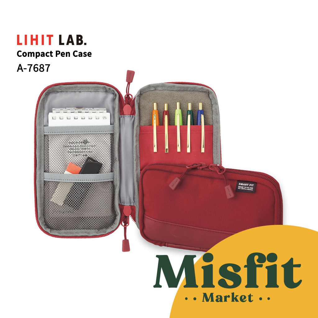 Jual Lihit Lab A-7687 Compact Pen Case Tempat Kotak Pensil Sekolah ...