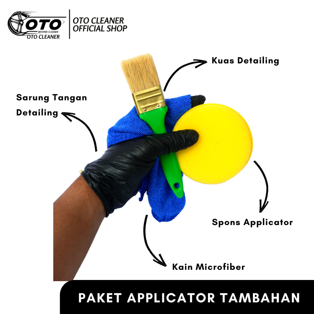 Jual PAKET APPLICATOR LENGKAP - LAP MICROFIBER - KUAS SPONS - SARUNG ...