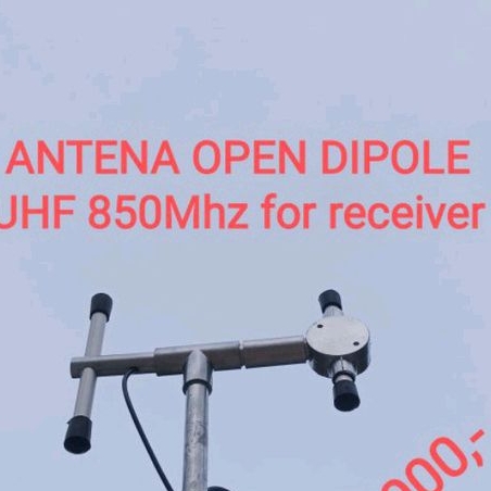 Jual ANTENA OPEN DIPOLE 2 ELEMEN KHUSUS RECEIVER UHF 850Mhz -1mtr kabel | Shopee Indonesia