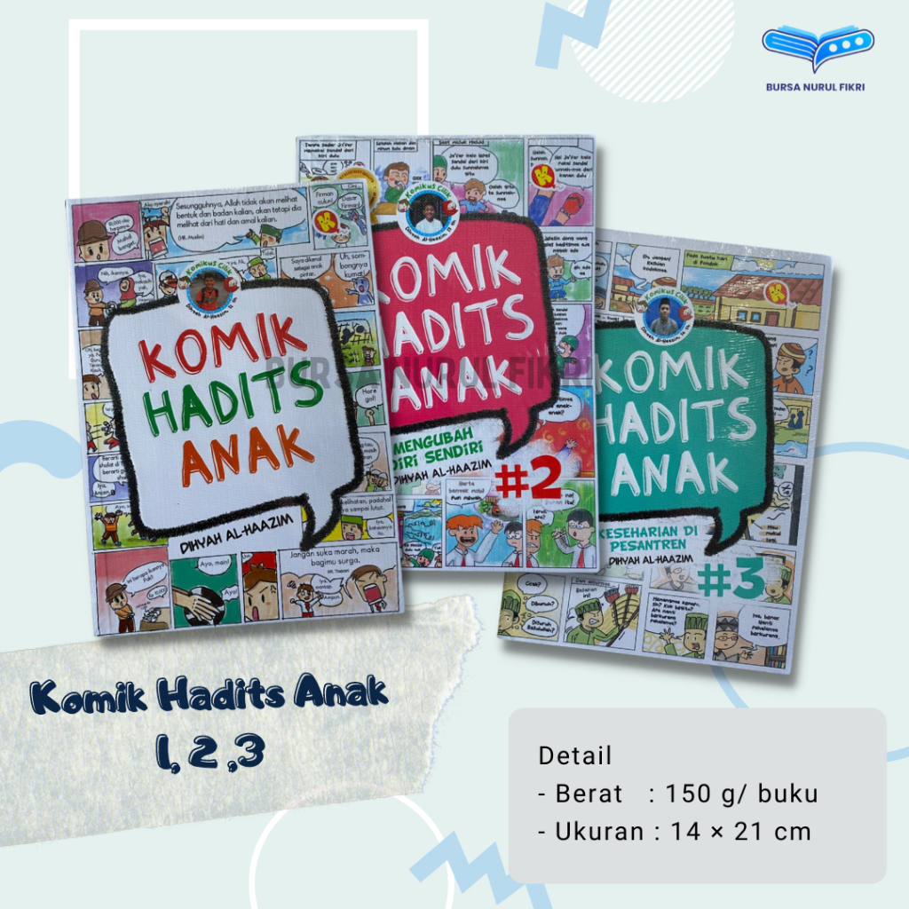 Jual Komik Hadits Anak seri 1,2 dan 3 Original | penerbit Al Kautsar ...
