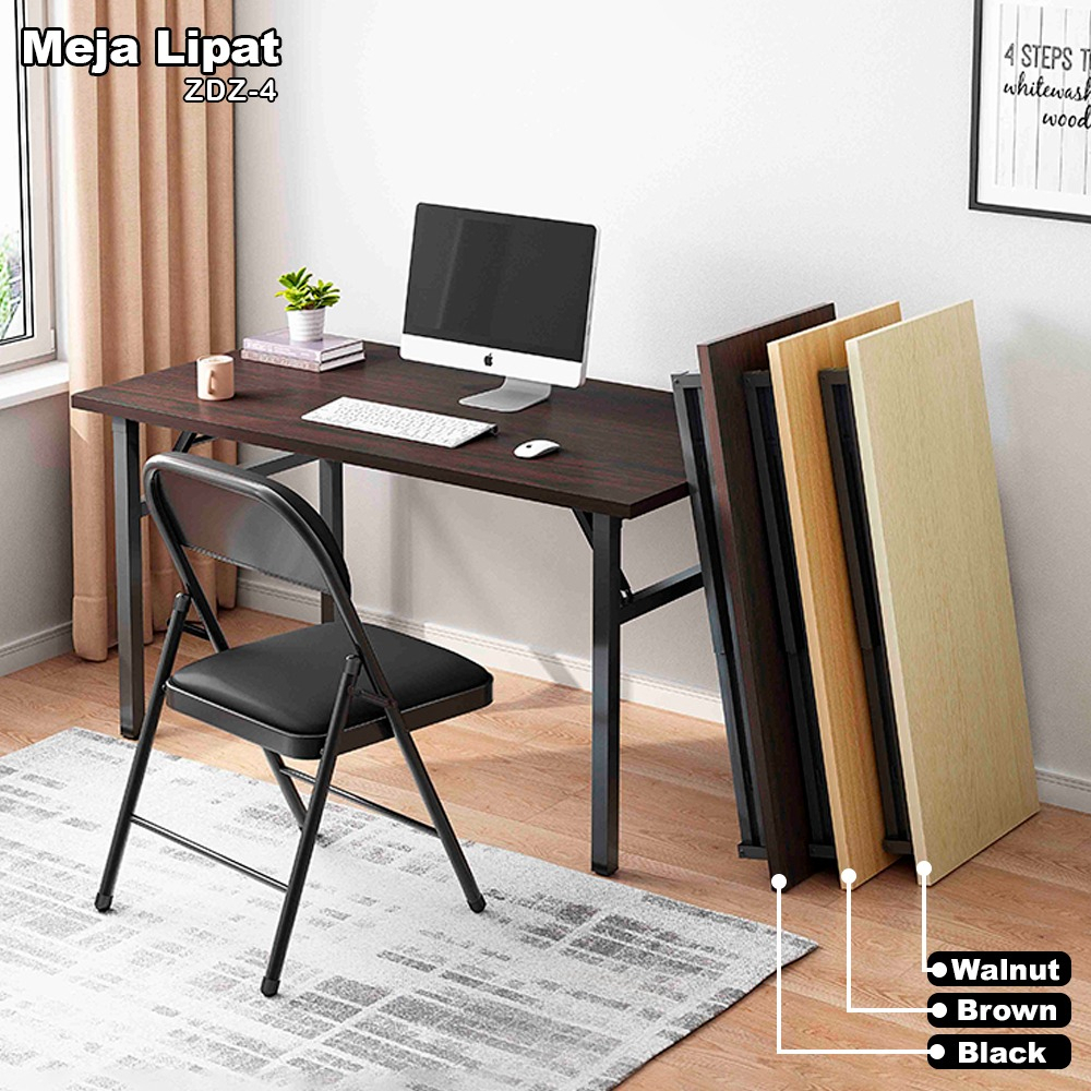 Jual Meja Lipat Model Kayu Meja Lipat Aesthetic Fortable ZDZ-4 - WHI ...