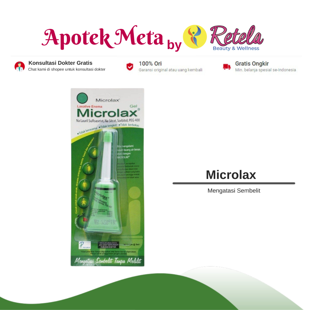 Jual Microlax Gel Obat Pencahar 5Ml | Konstipasi Susah Bab | Shopee ...