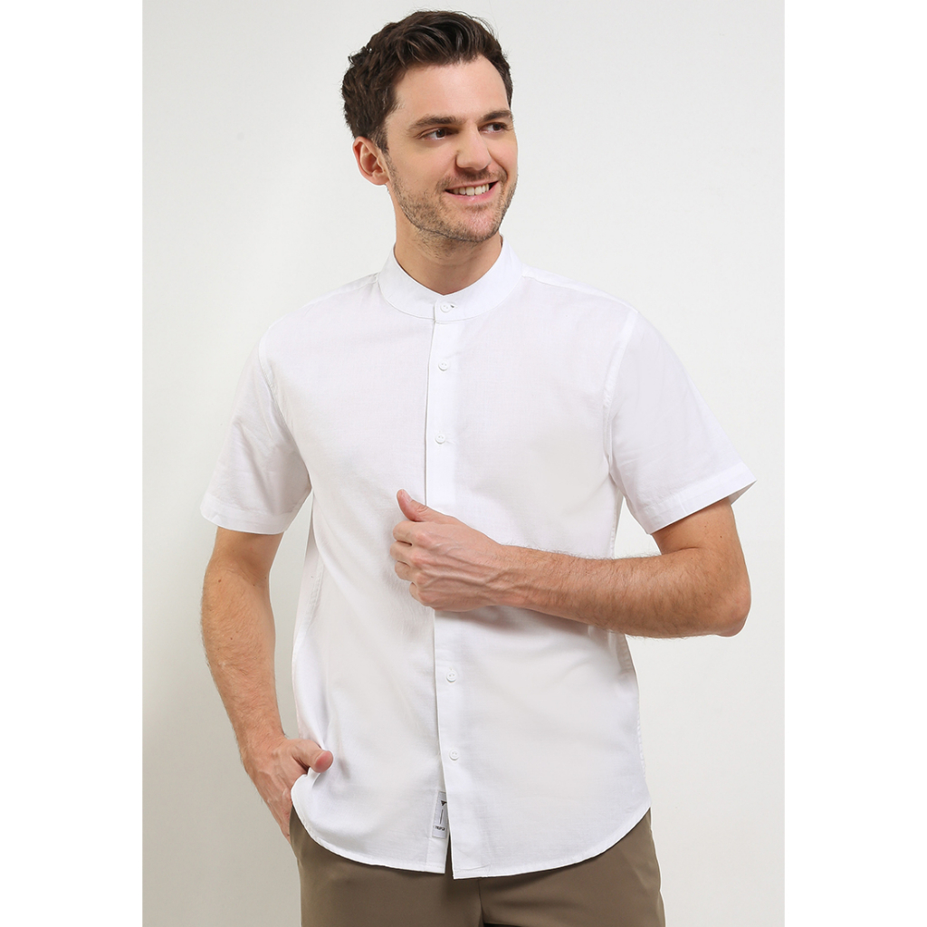 Jual TRIPLE Kemeja Lengan Pendek Slim Fit (SS MC 508) | Shopee Indonesia