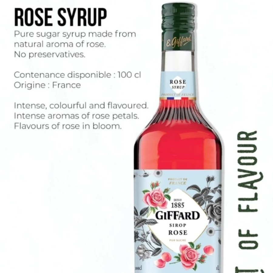 Jual Giffard Syrup Rose (Rose Sirup Giffard) | Shopee Indonesia