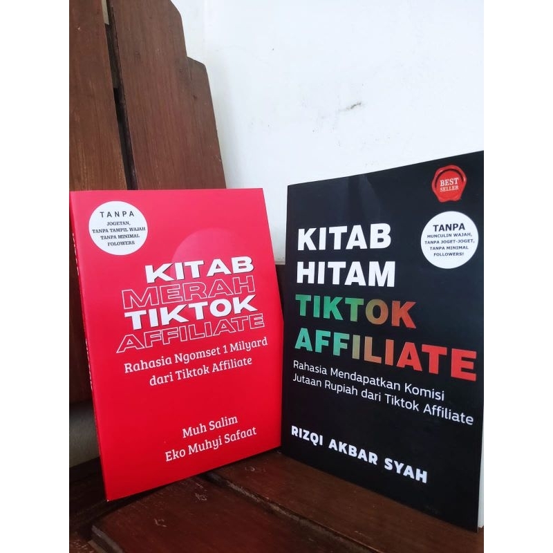 Jual SEPAKET KITAB TIKTOK KITAB MERAH TIKTOK AFFILIATE DAN KITAB HITAM ...
