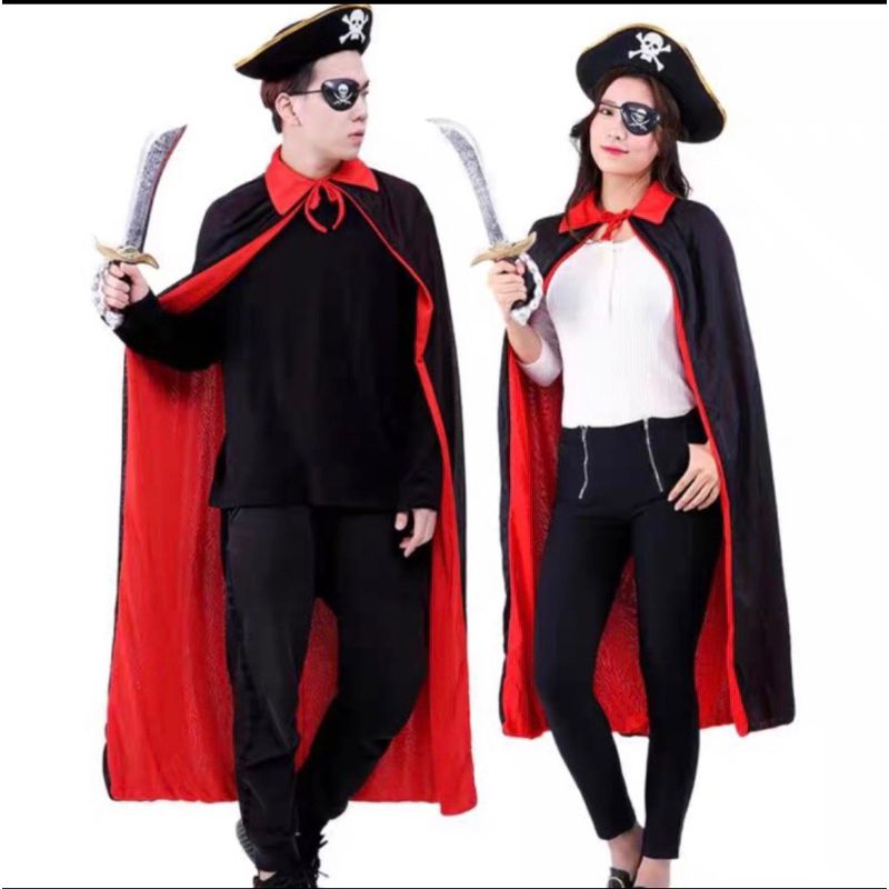 Jual jojokids | reversible pirate cape cloak costume halloween | jubah ...