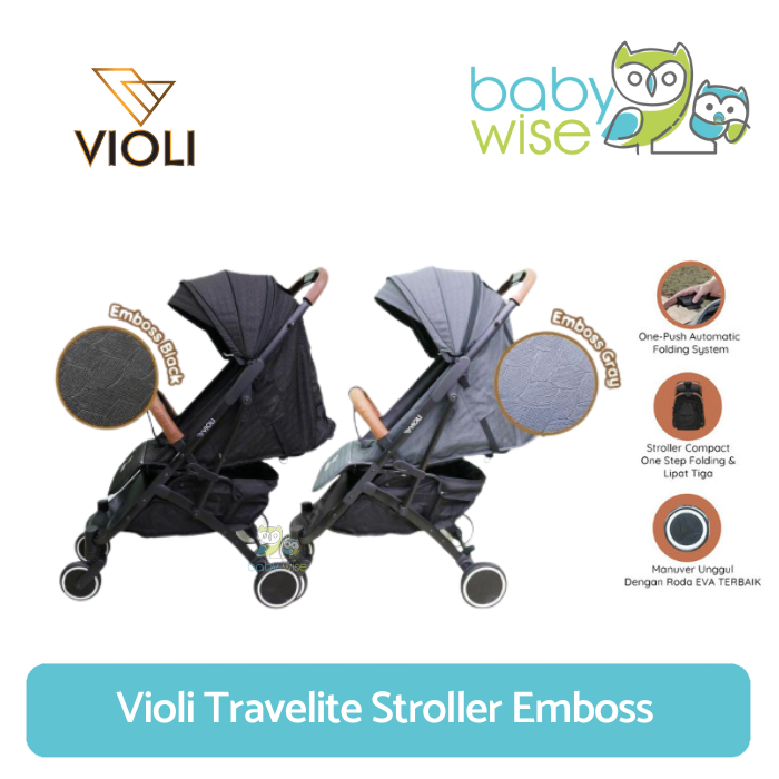 Jual Violi Travelite Stroller Emboss | Shopee Indonesia