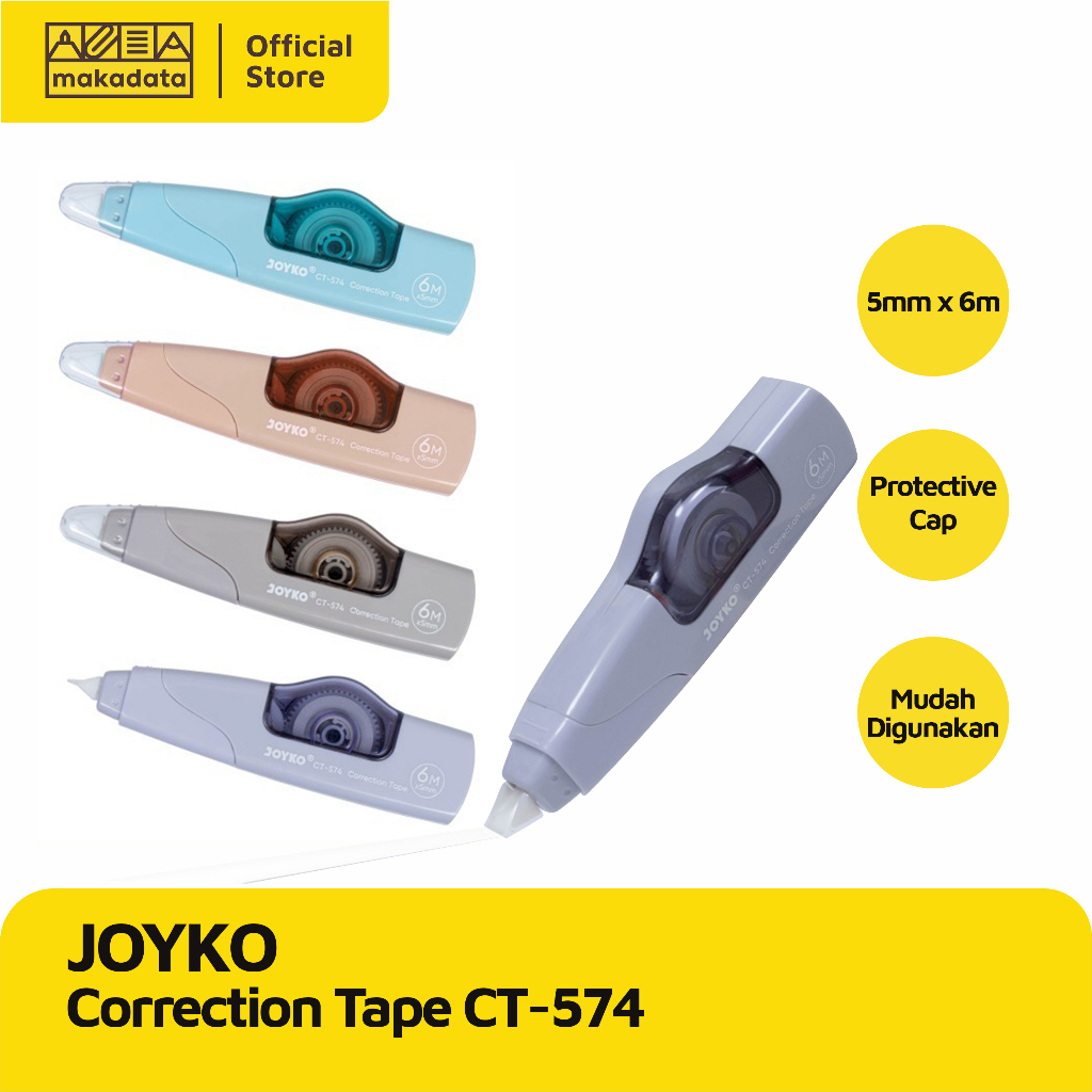 Jual STIPO KERTAS | TIP-EX | CORRECTION TAPE JOYKO CT-574 MURAH | Shopee Indonesia
