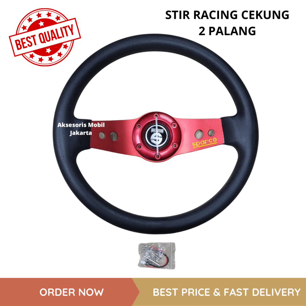 Jual SETIR - STIR RACING MOBIL 13 INCH MODEL CEKUNG / CELONG 2 PALANG ...