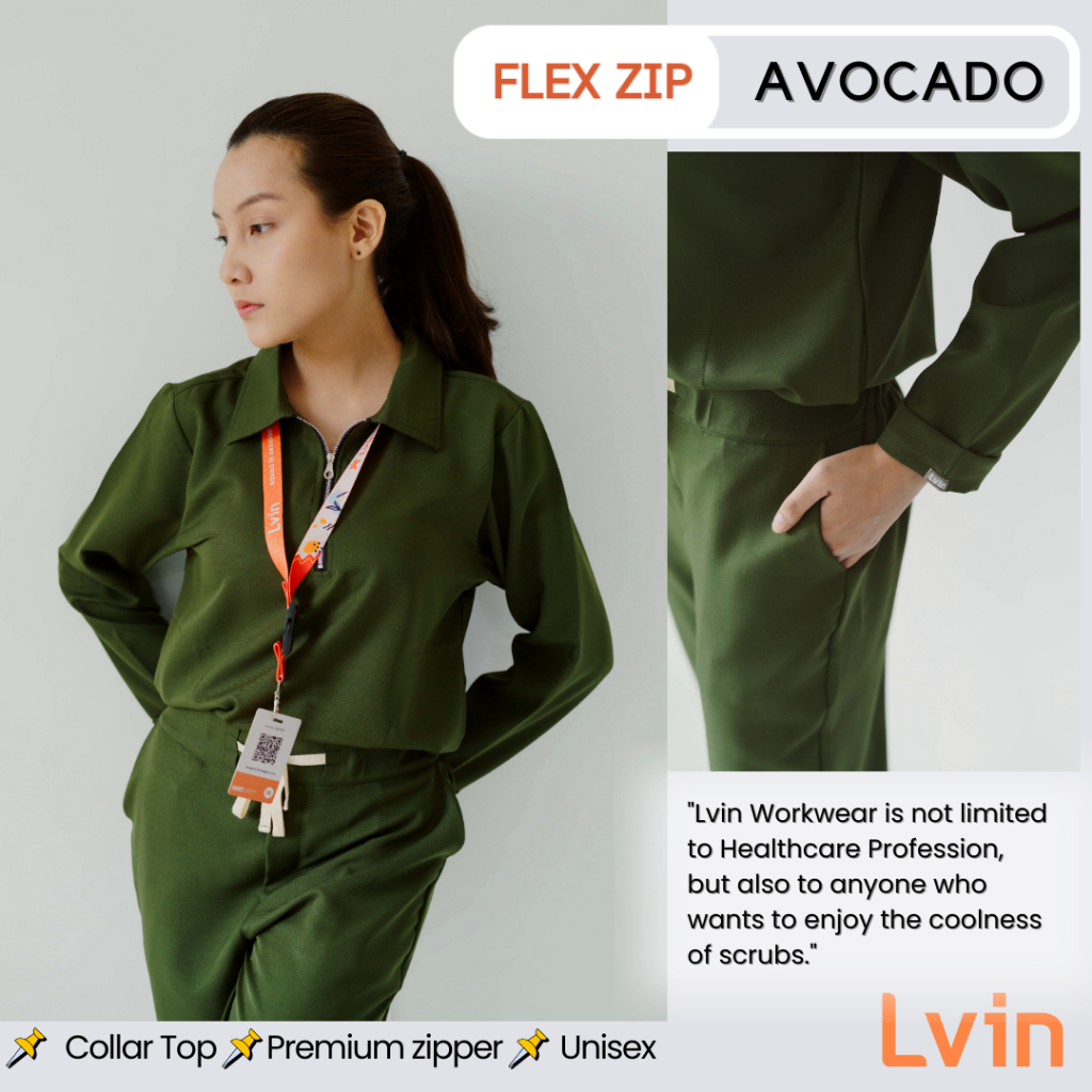 Jual [ Lvin ] FLEX FIT ZIPPER - Baju OKA Lengan Panjang / Baju Jaga ...