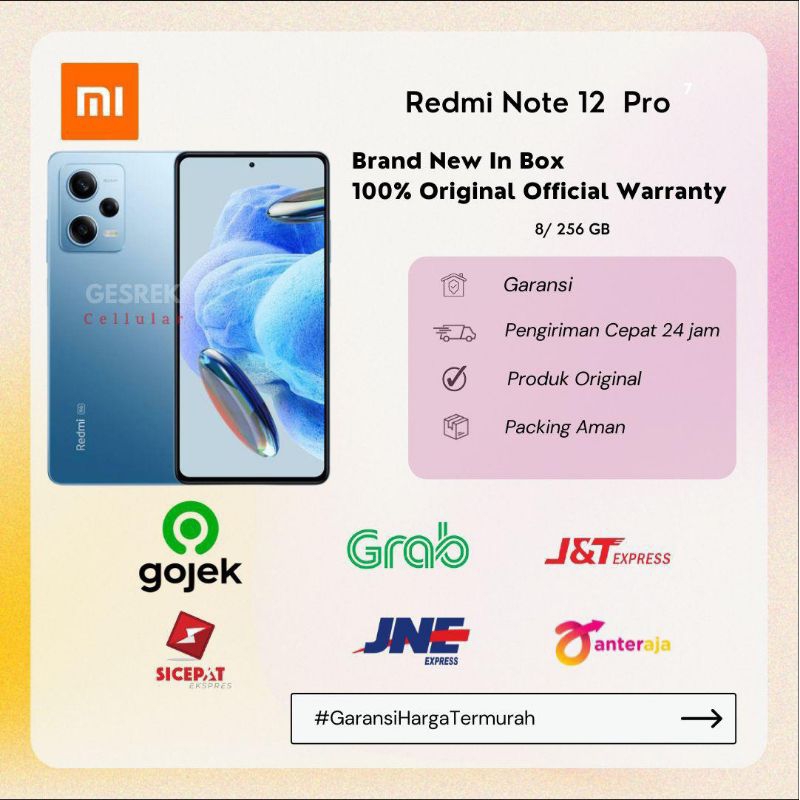 Jual Xiaomi Redminote 12 Pro 4G 5G 8/256GB - Garansi RESMI | Shopee ...