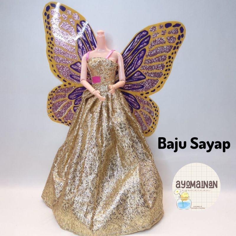 Jual Baju Bersayap Peri untk boneka 30 cm | Shopee Indonesia