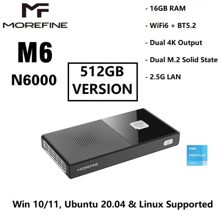 Jual MOREFINE M6 Pocket MINI PC - Intel Processor N6000 - Komputer ...