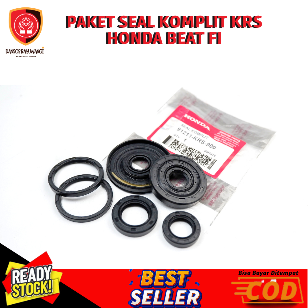 Jual Seal Komplit Honda Beat FI / Oli Seal CVT Kit Komplit Honda Beat FI - 91211-KRS-900 ...
