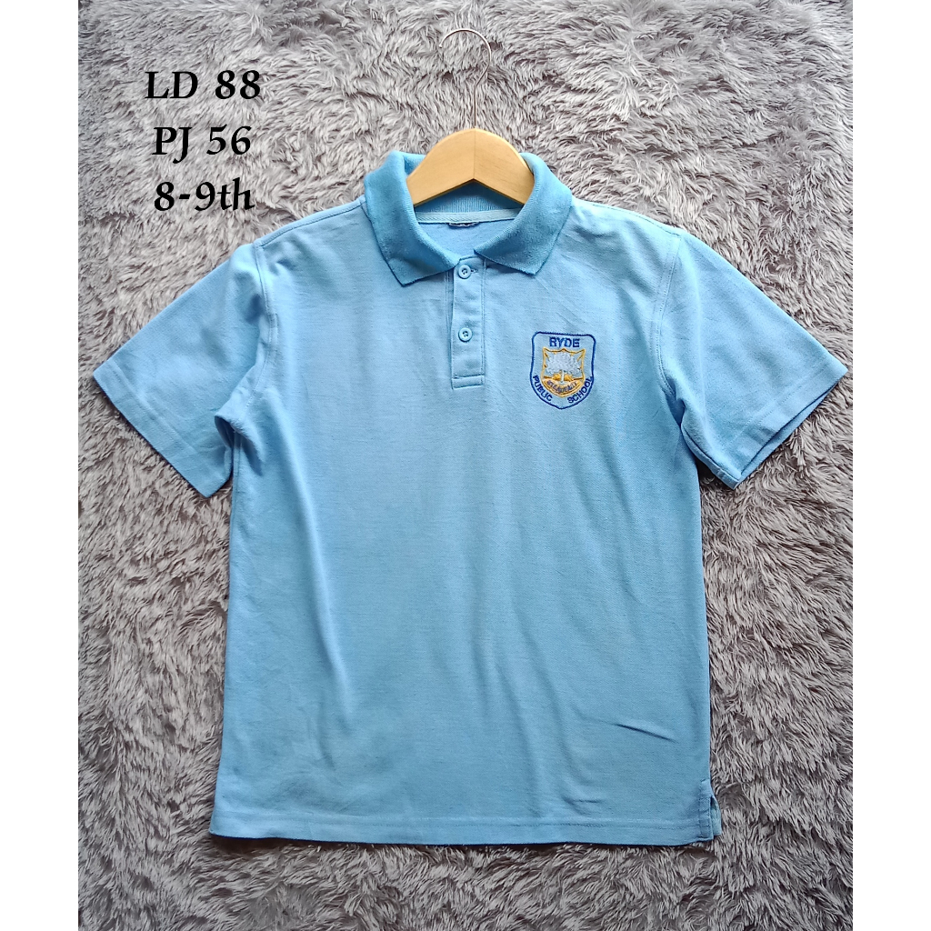 Jual KAos kerah anak laki-laki 8-9th thr (ex baju olahraga sekolah ...