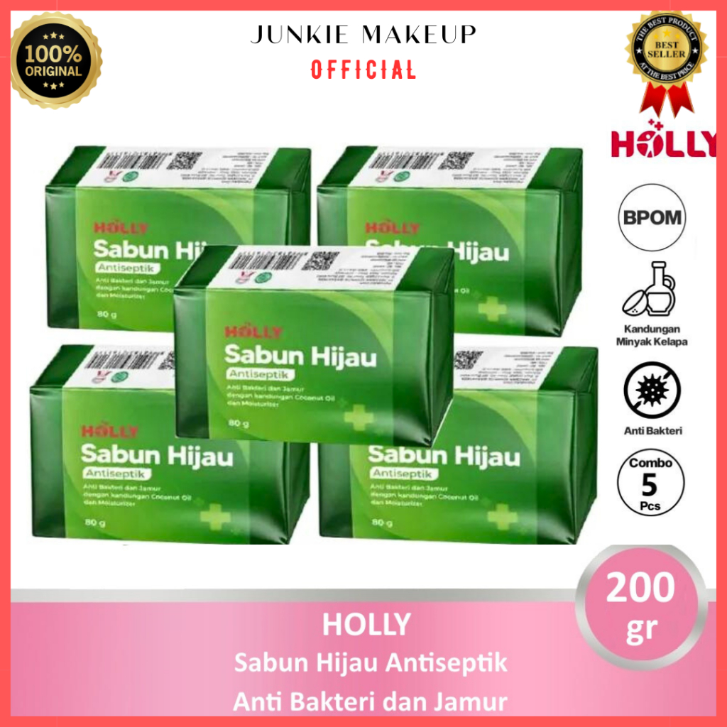 Jual Holly Sabun Hijau Antiseptik Anti Jamur & Anti Bakteri Sabun Holly ...