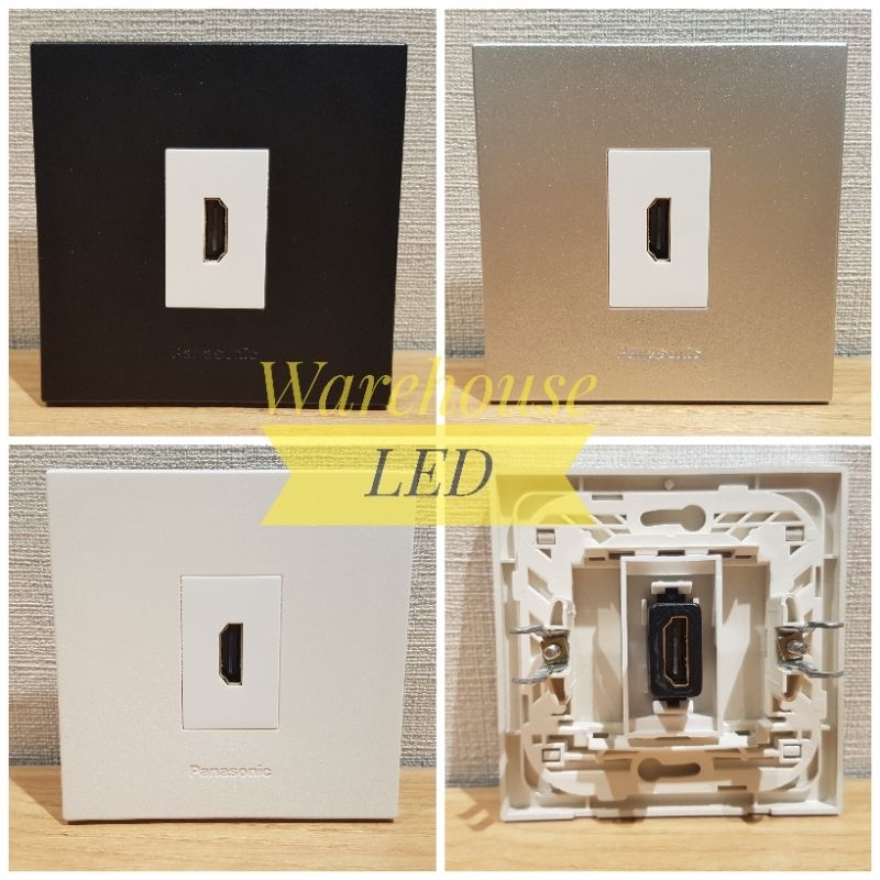 Jual MODUL SAKLAR OUTLET HDMI NONCABLE + FRAME PANASONIC STYLE PUTIH ...