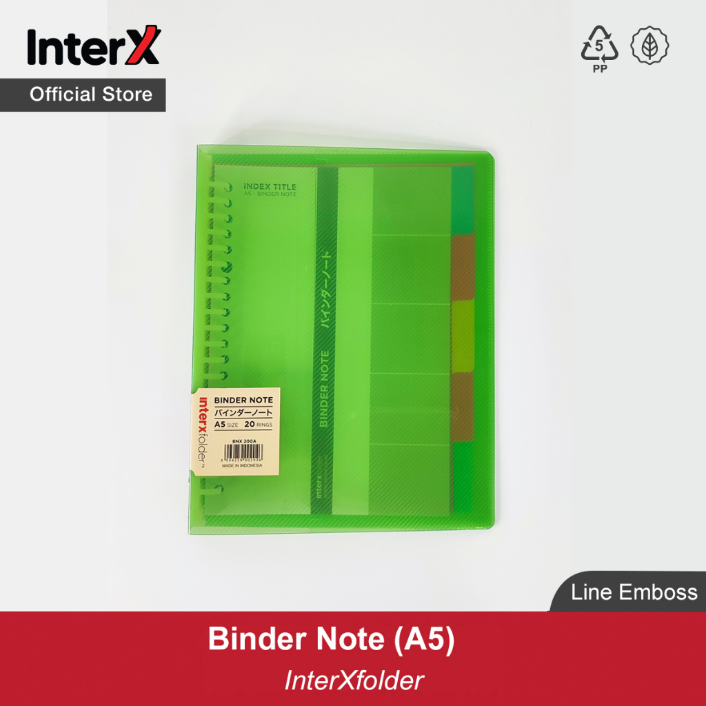 Jual InterX Binder Note A5 (Ring plastik) | Shopee Indonesia