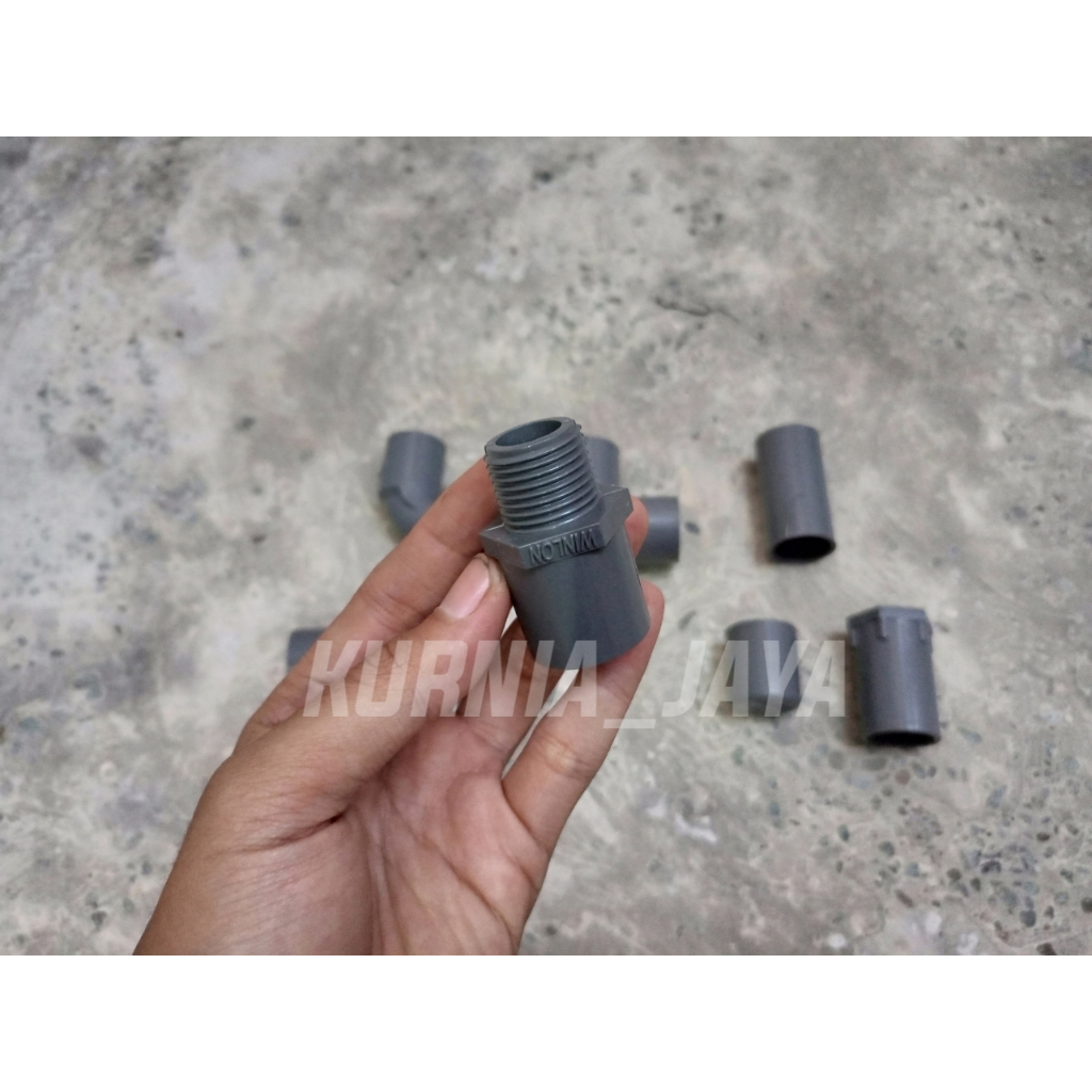 Jual SAMBUNGAN PIPA PVC UKURAN 3/4 INCH ( TEE, KNEE, KNEE DRAT DALAM, SOCKET, SOCKET DRAT DALAM ...