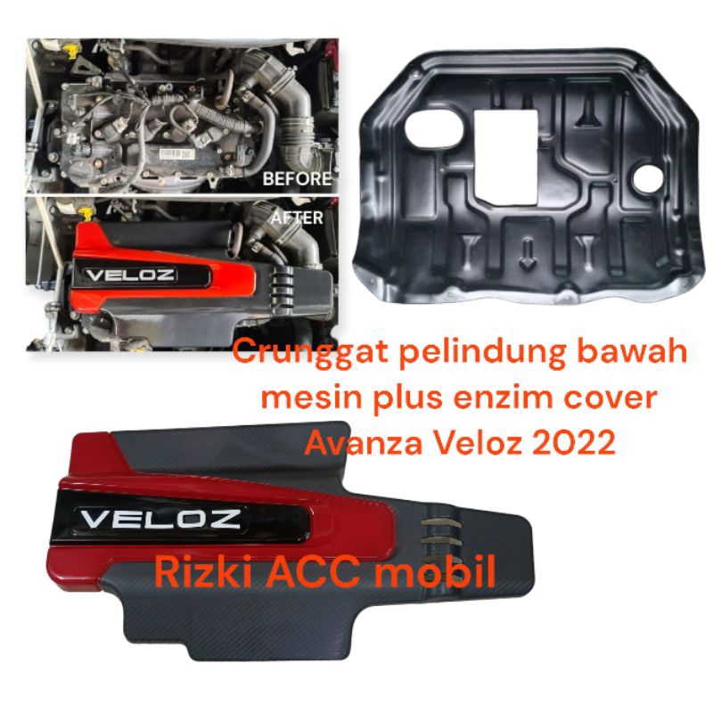 Jual cover engine plus crunggat pelindung bawah mesin Avanza Veloz 2022 | Shopee Indonesia