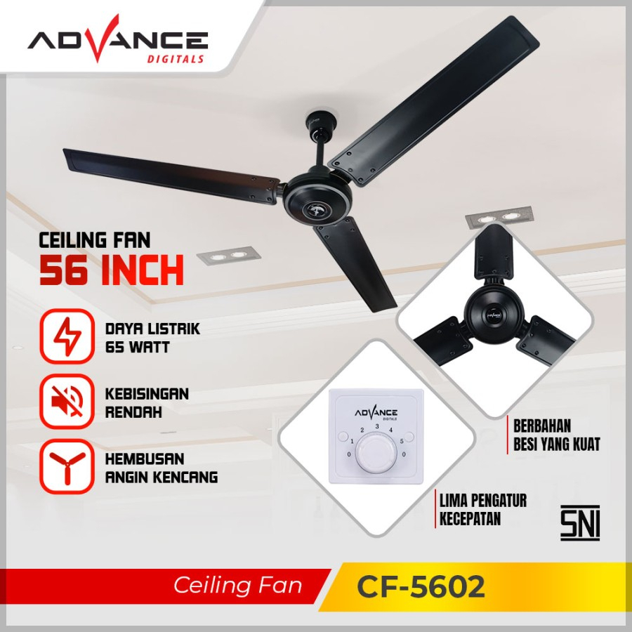 Jual Ceiling Fan Advance CF5602 Kipas Angin Gantung Plafon CF-5602 ...