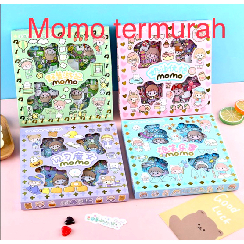 Jual STIKER MOMO ISI 100pc KEMASAN BOX REAdY STCOK | Shopee Indonesia