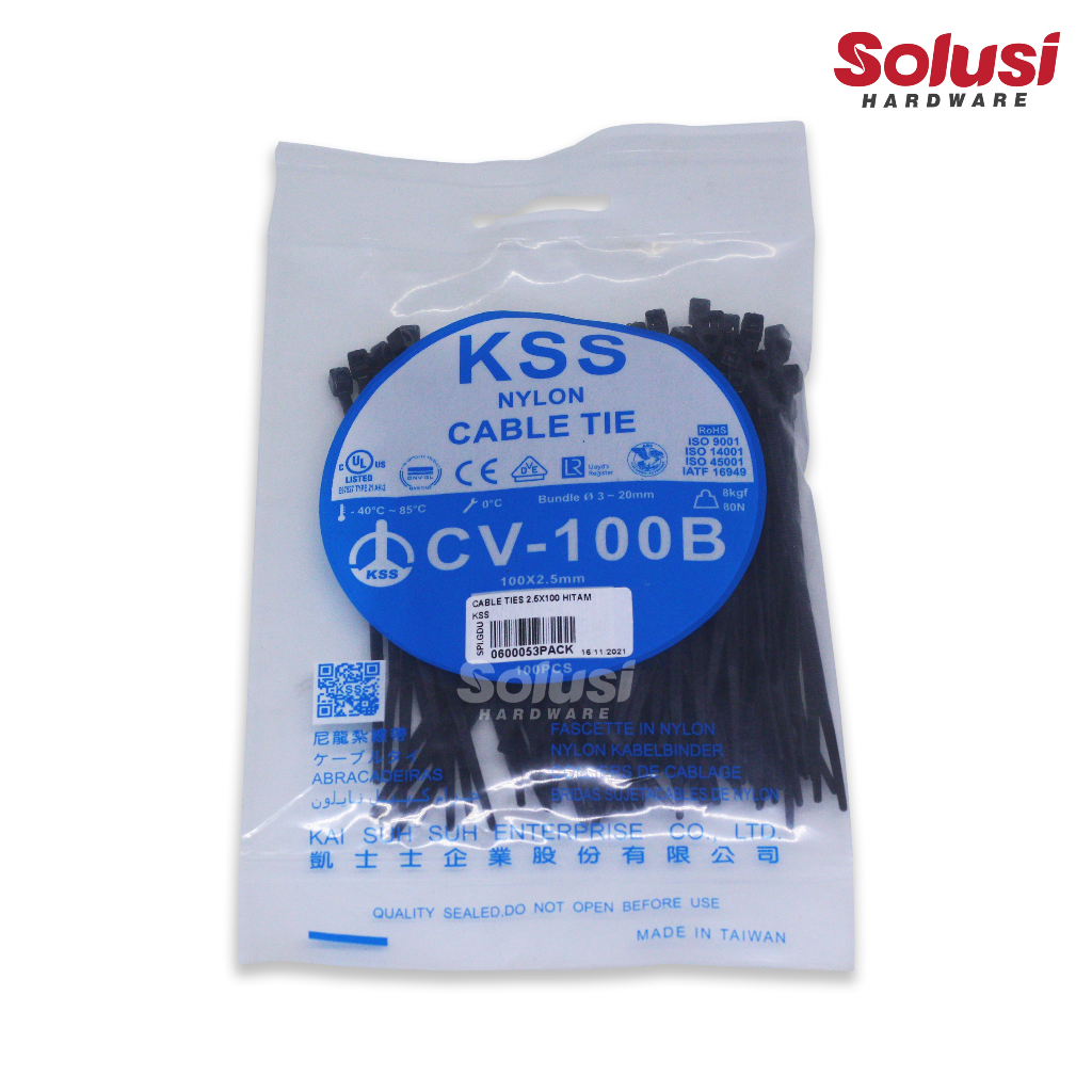 Jual KSS Nylon Cable Ties CV-100 / Kabel Ties 100mm x 2,5mm (10cm) | Shopee Indonesia
