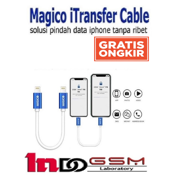 Jual Magico Kabel Data Transfer Restore Iphone Ipad iTransfer Cable DCSD Diag Tool | Shopee ...