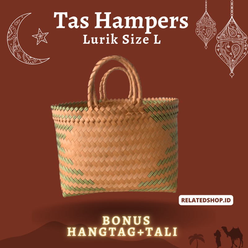 Jual SUPPLIER ANYAMAN TAS LURIK L|| HAMPERS LEBARAN || SOUVENIR || TAS ...