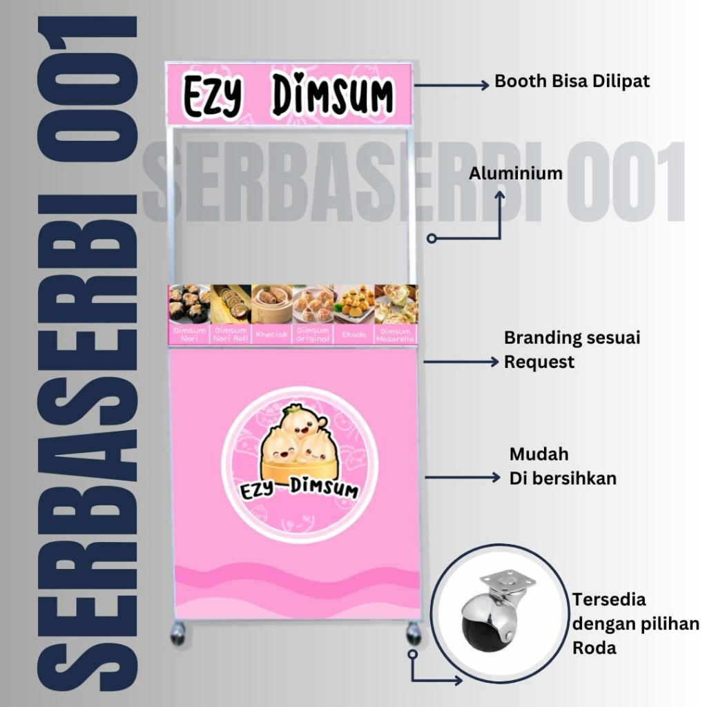 Jual BOOTH 120X50 MEJA JUALAN, BOOTH PORTABLE, MEJA MINUMAN, MEJA ...