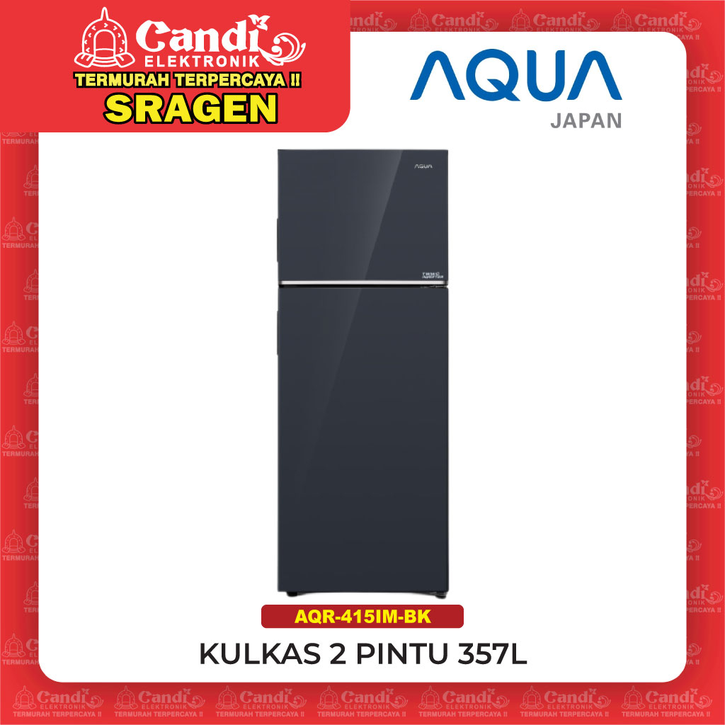 Jual AQUA Kulkas 2 Pintu 357 Inverter Liter Fast Cooling - AQR-415IM-BK | Shopee Indonesia