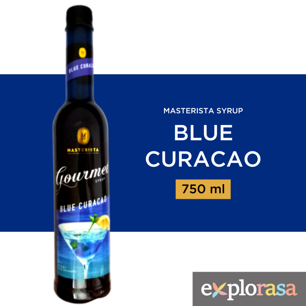 Jual Sirup/Syrup/Sirop Minuman Masterista - Blue Curacao Syrup 750 ml ...