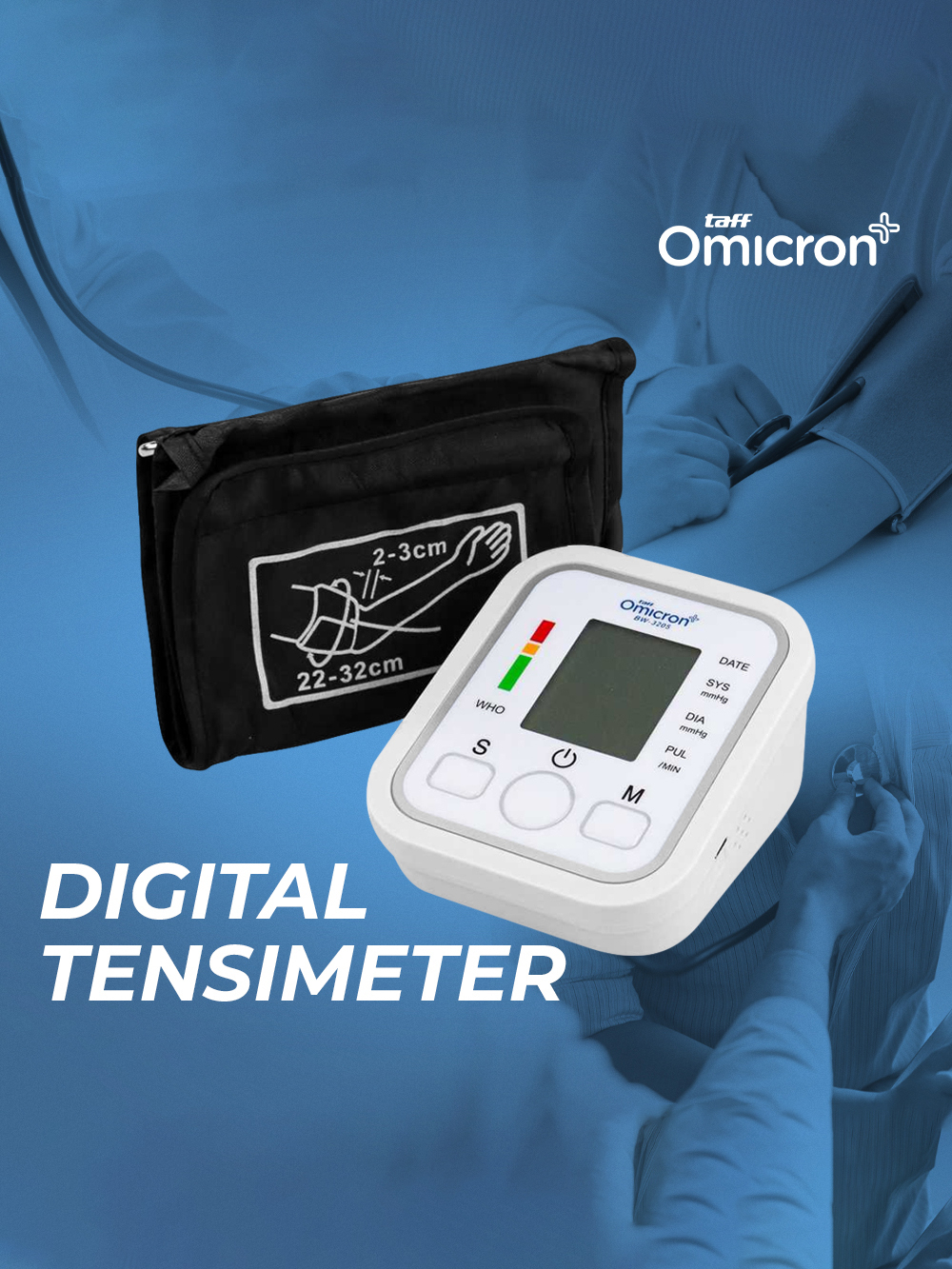 Jual Taff Omicron RAK289 Sphygmomanometer Dengan Suara dan tanpa Suara ...