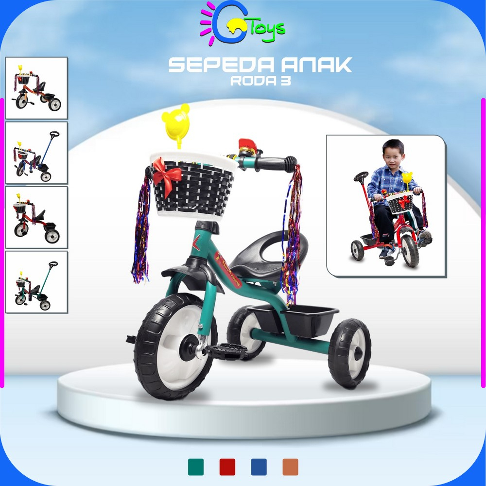 Jual CR-M307 Mainan Sepeda Anak Roda 3 Tricycle Sepeda Keseimbangan ...