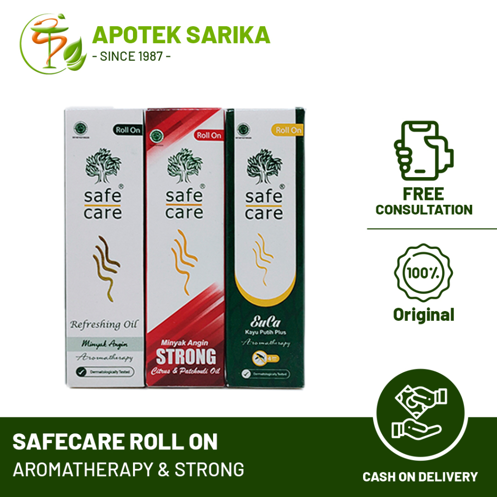 Jual Minyak Safecare Aromatherapy, Strong, Minyak Kayu Putih Roll On 10 ...