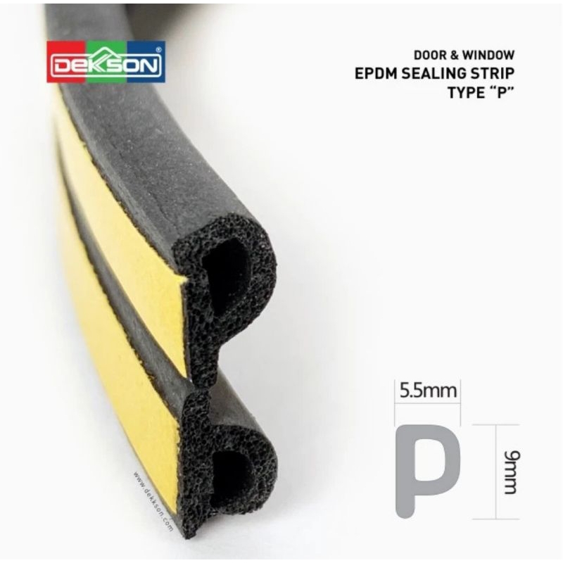 Jual Door Seal ACP Type P Warna Abu, Coklat, Hitam, Putih - Seal/Penutup Celah Pintu (Segel ...