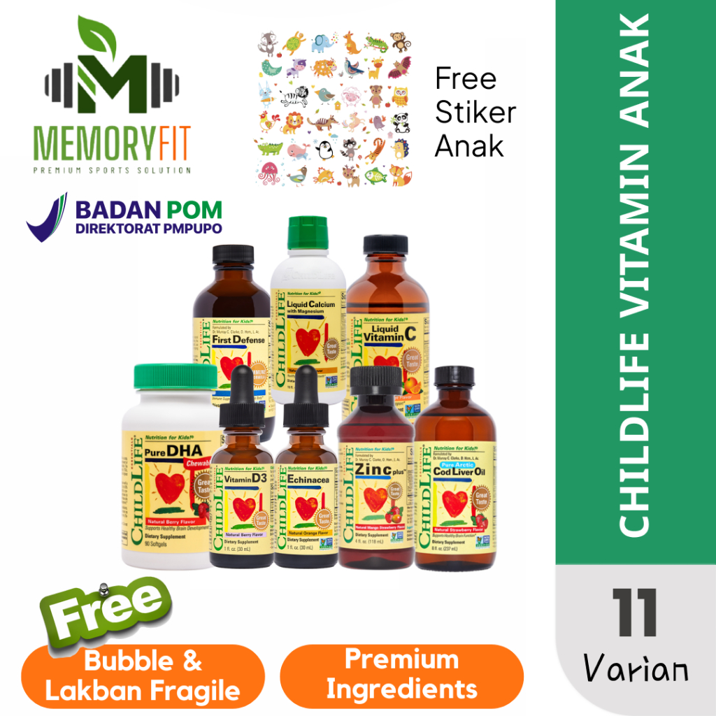 Jual CHILDLIFE MULTIVITAMIN ANAK D3 ECHINACEA VITAMIN C KESEHATAN ANAK ...